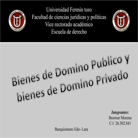 Bienes de dominio publico y privado | PPTX