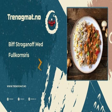 Biff Stroganoff Med Fullkornsris - TrenogMat | PDF