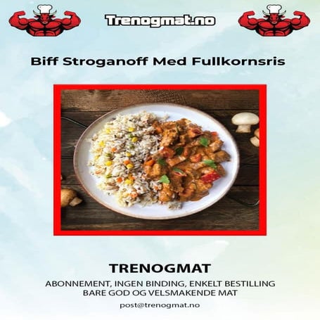 Biff Stroganoff Med Fullkornsris - TrenogMat | PDF