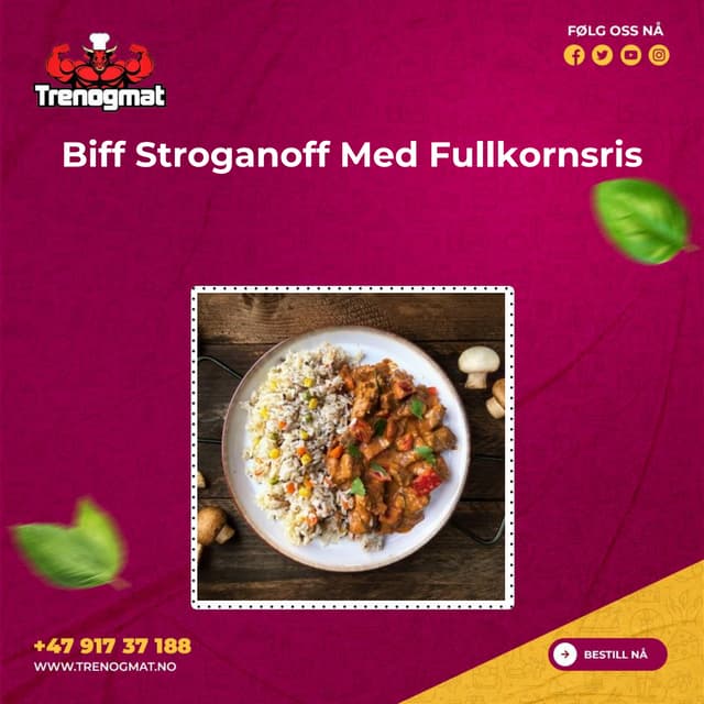 Biff Stroganoff Med Fullkornsris - TrenogMat | PDF