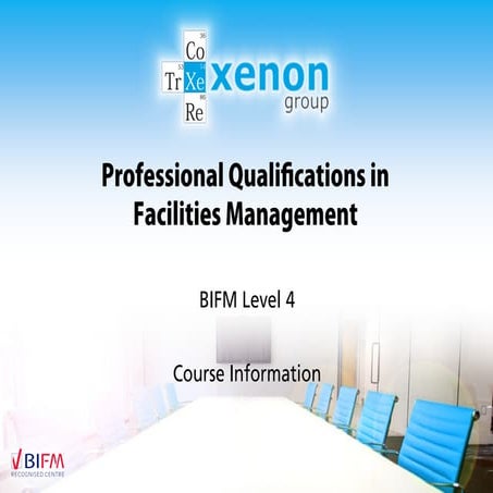 BIFM Level 4 Brochure | PPT