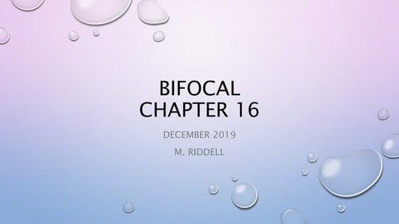 Bifocal - Chapters 24 & 25 | PPT