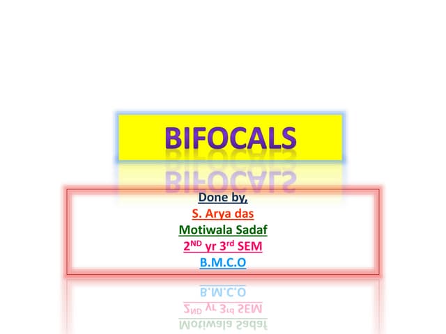 BIFOCALS.pptx | Photography | Arts and Crafts