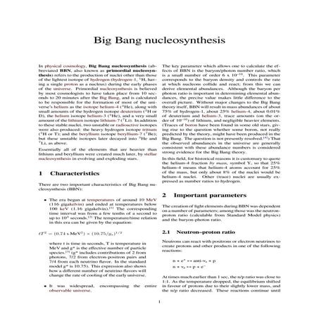 Nucleosynthesis | PPT