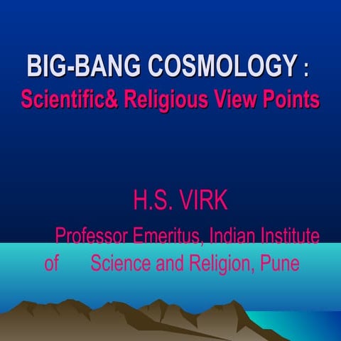 Big bang cosmology | PPT