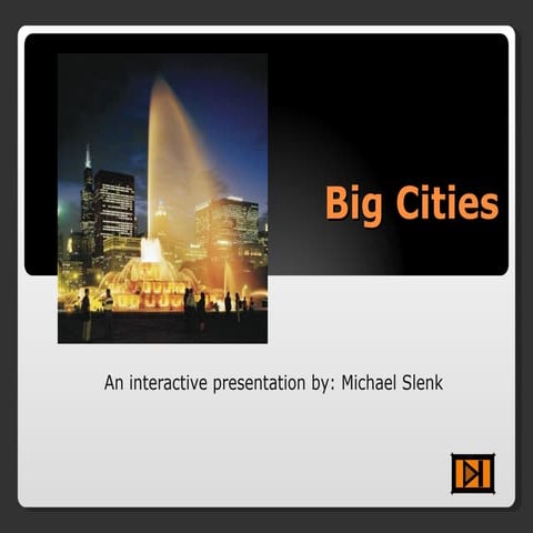 Big Cities Ppt For Ed 205 | PPT