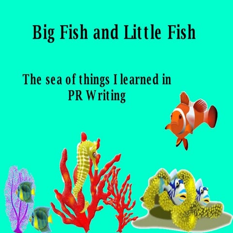 Big Fish And Little Fish Slideshare | PPT