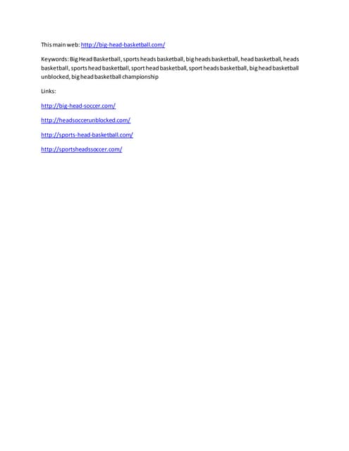 Sports head basketball | PDF