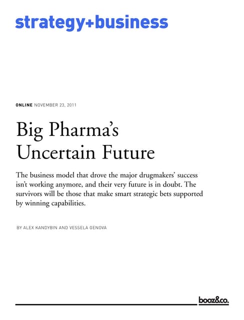 Who is Looking After You? Blurring Industry Boundaries in Health & Wellness | PDF