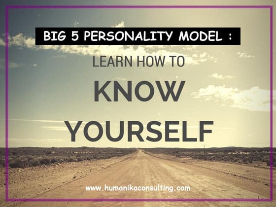 Big 5 personality model | PPT