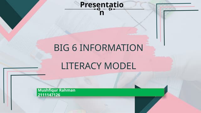 The big 6 powerpoint | PPTX