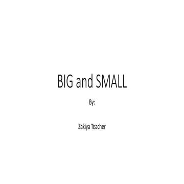 Big and small | PPTX