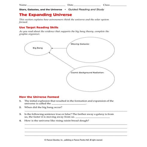 Big Bang Theory Worksheets