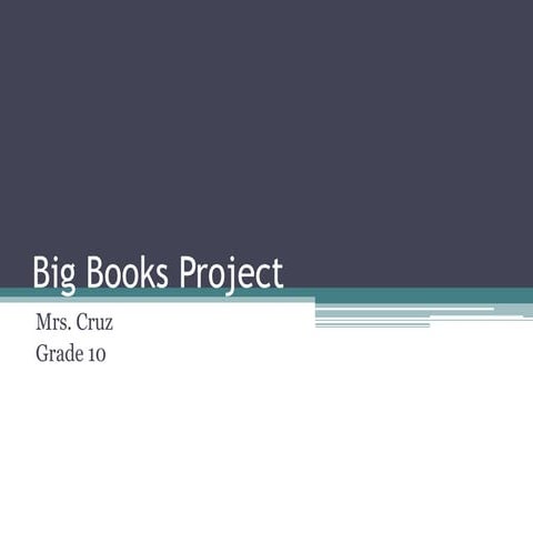 Big books project | PPT
