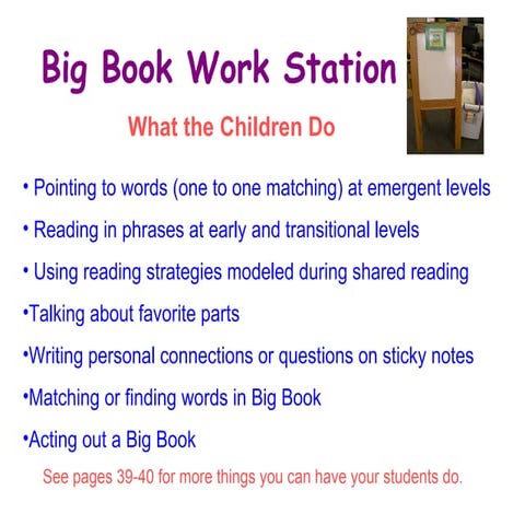 Big book workstation2 | PPT