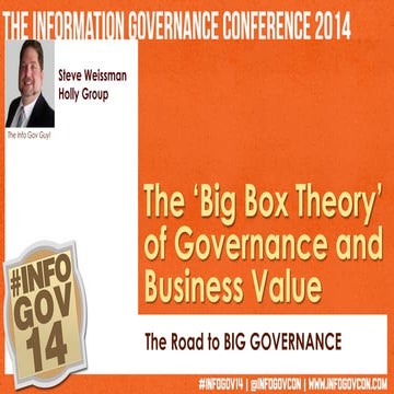 Steve Weissman - The Big Box Theory of Governance and Value - The Road ...
