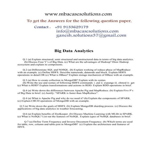 Big Data Explain Structured Semi Structured And Unstructured Datadoc