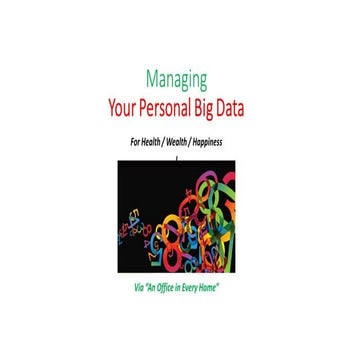 Managing your Personal Big Data | PPT