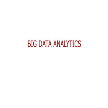 Big Data Analytics Module 1 For Vtu Syllabuspptx Databases