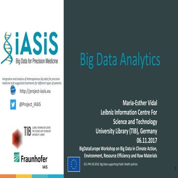 Big Data Analytics in the Health Domain | PPT