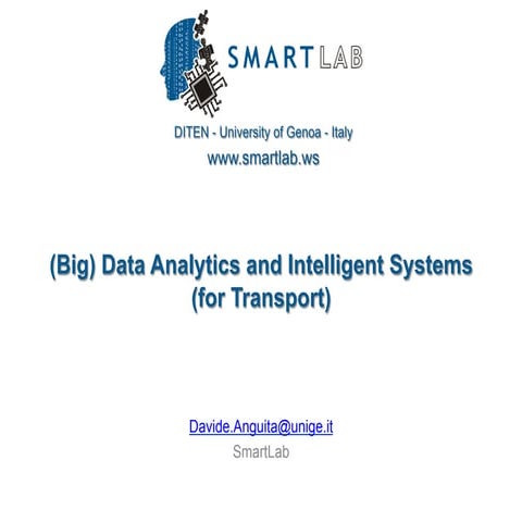 Big data analytics for transport | PDF