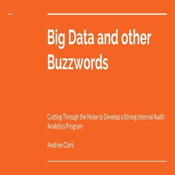 Big data and other buzzwords | PPT