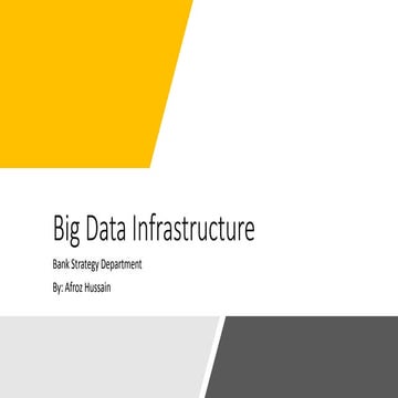 Big data architecture for a bank | PPTX