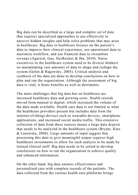 Running head BIG DATA ANALYTICS .docx