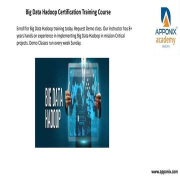 Big data courses | PPT