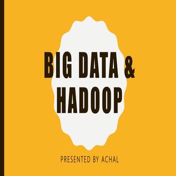 Big Data & Hadoop | PPT