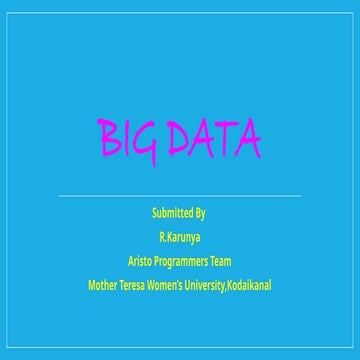 Introduction to Big data with clear Examples | PPTX