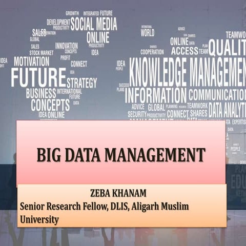 Big data management | PPTX