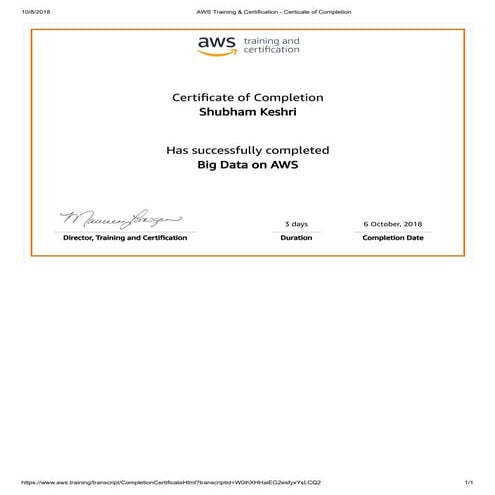 Big data on aws | PDF