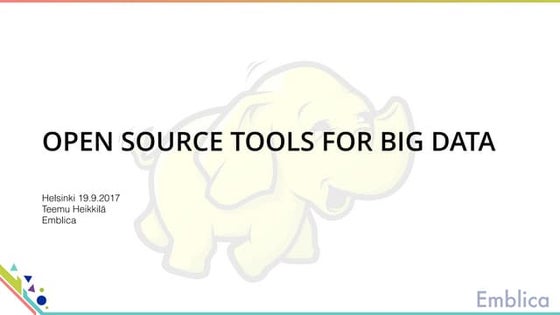 Exploring Big Data Analytics Tools | PPT