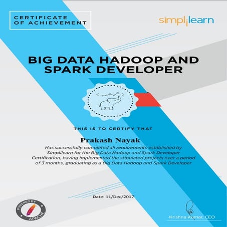 Big Data Hadoop And Spark Developer Pdf