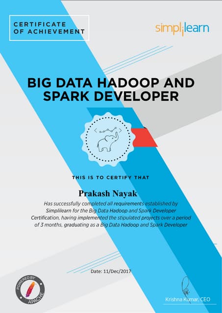 Big Data Hadoop And Spark Developer Pdf