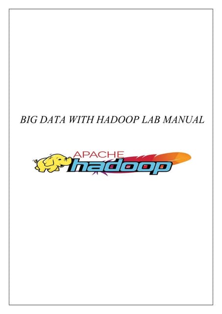 Big data using Hadoop, Hive, Sqoop with Installation | PDF Big data using Hadoop, Hive, Sqoop with Installation | PDF