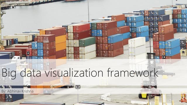 Big Data Visualization Framework Ppt 9674