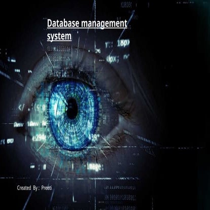 Database Management System.pptx by preeti mewada || ece by arun parmar ...