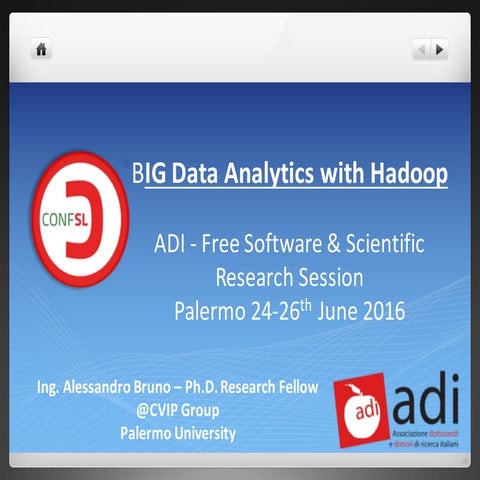 Big data with apache hadoop | PPT