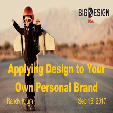 Applying Design to your own Personal Brand | PPT