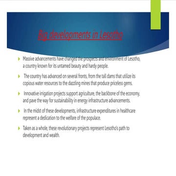 "Unveiling Lesotho's Urban Renaissance: The Thriving Landscape of Big ...