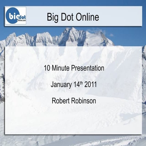 Big dot presentation | PPT