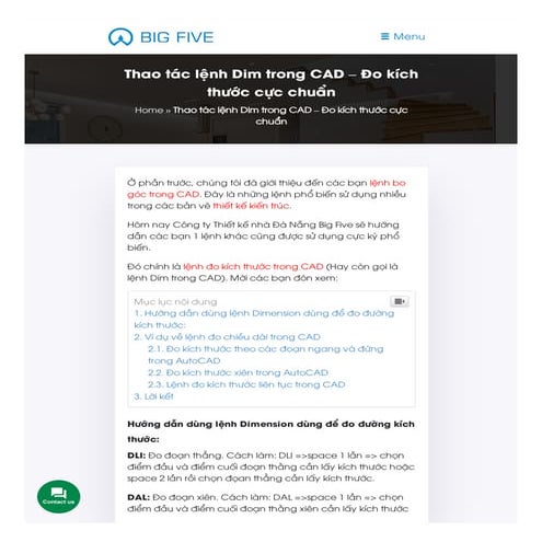 Cách sử dụng lệnh Dim trong AutoCad | PDF
