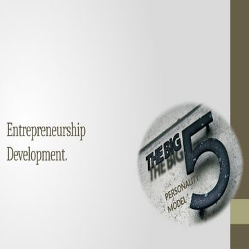 Big 5 personality model | PPTX