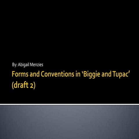 Assignment 1: Biggie and Tupac Documentary (Draft 2) | PPT