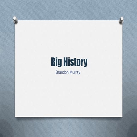 Big History | PDF