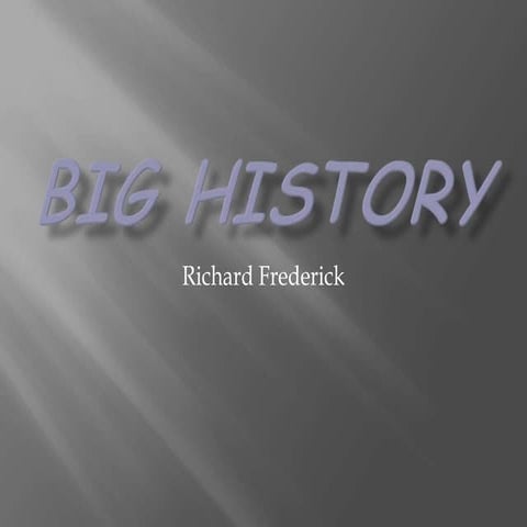 Big History | PDF