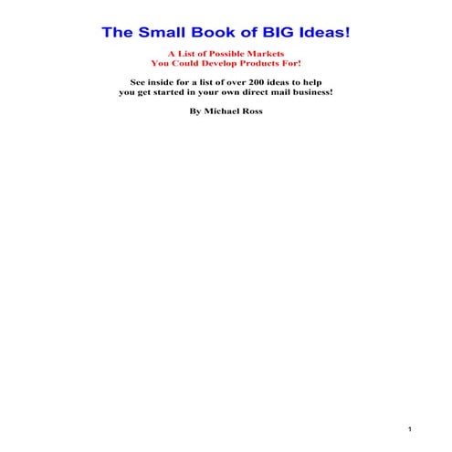Big ideas | PDF