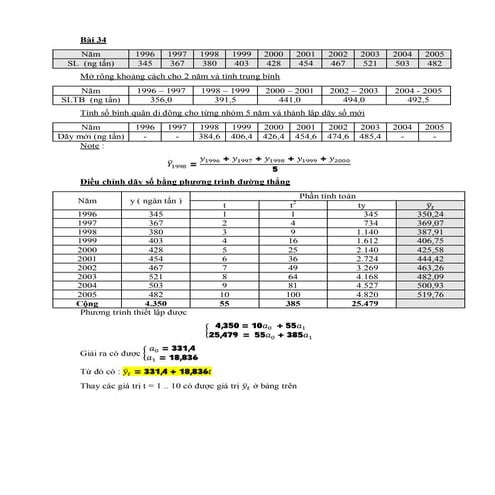 Bài giải thống kê | PDF